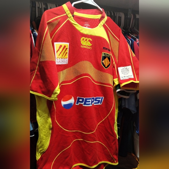 Canterbury | Shirts | Authentic On Field Perpignan Rugby Jersey | Poshmark